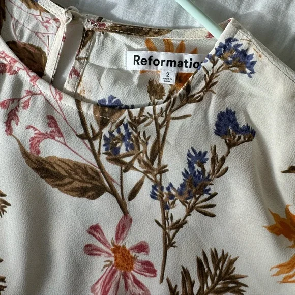 Reformation | Dresses | Reformation Nwt 2 Carolena Floral Midi Dress ...